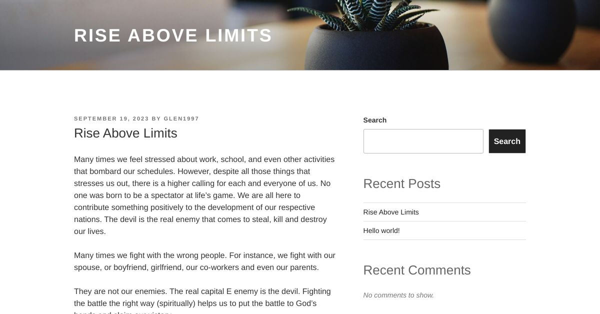 Rise Above Limits – RISE ABOVE LIMITS